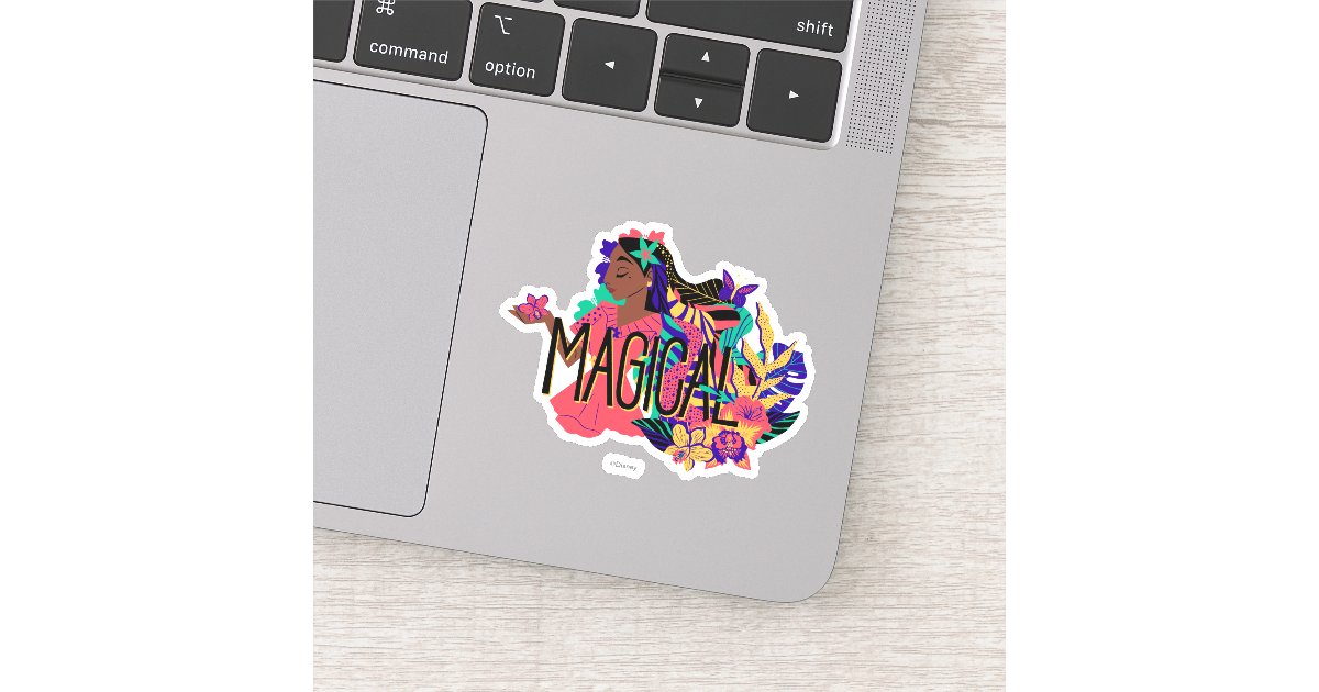 Encanto's Isabella | Magical Floral Graphic Sticker | Zazzle