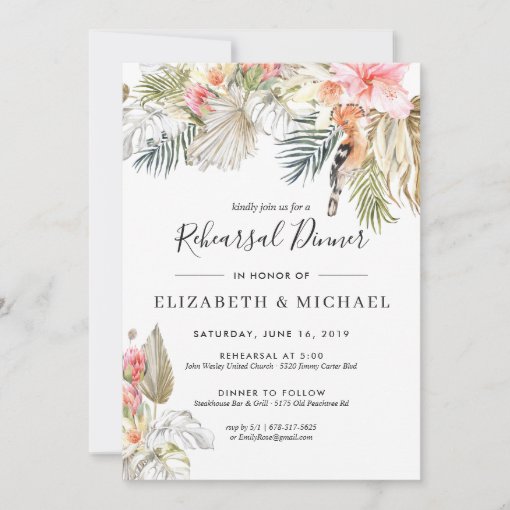 Enchanted African Safari Rehearsal Dinner Invitation | Zazzle