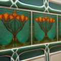 Enchanted Blossom Stained Glass Ceramic Tile | Zazzle