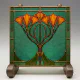 Enchanted Blossom Stained Glass Ceramic Tile | Zazzle