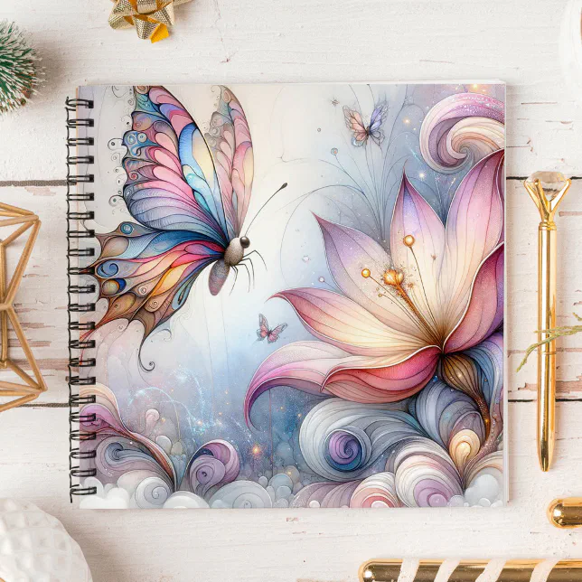 Enchanted Butterfly Spiral Notebook | Zazzle