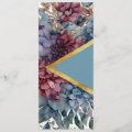 Enchanted Elegance Jewel-Toned Floral Wedding Program | Zazzle