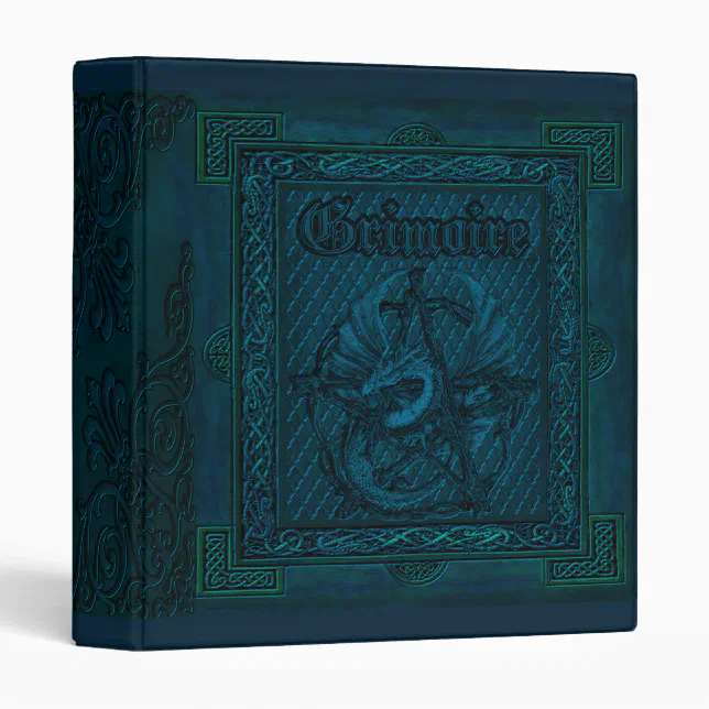 Enchanted Elementals Witches Book Of Shadows 3 Ring Binder | Zazzle