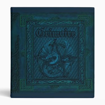 Enchanted Elementals Witches Book Of Shadows 3 Ring Binder | Zazzle