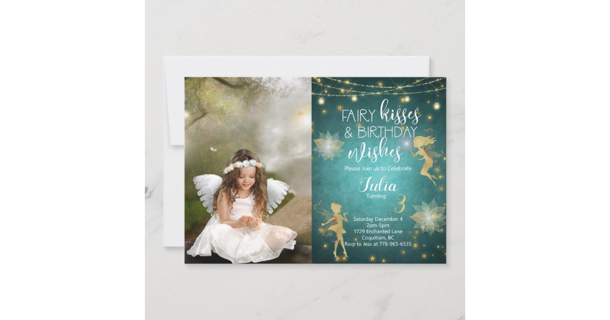 Enchanted Fairy Birthday Invitation | Zazzle