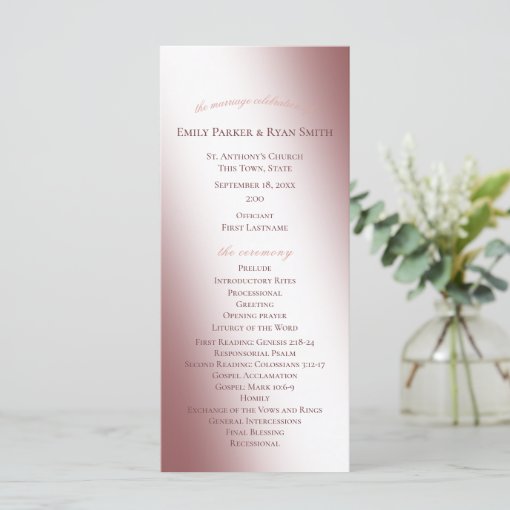 Enchanted Fairy Tale Castle Wedding Program | Zazzle