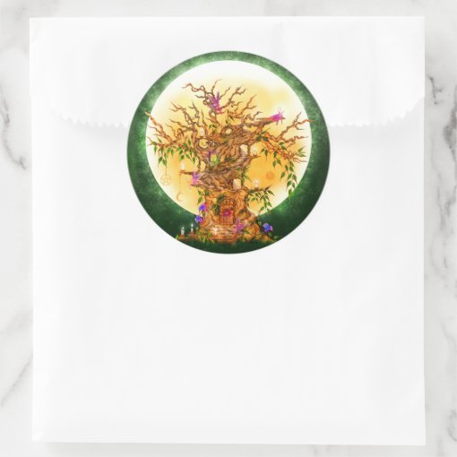 Enchanted Fairy Tree Stickers | Zazzle