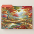 Enchanted Fantasy Autumn Forest Pathway | File Folder | Zazzle