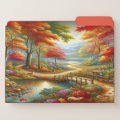 Enchanted Fantasy Autumn Forest Pathway | File Folder | Zazzle