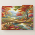Enchanted Fantasy Autumn Forest Pathway | File Folder | Zazzle