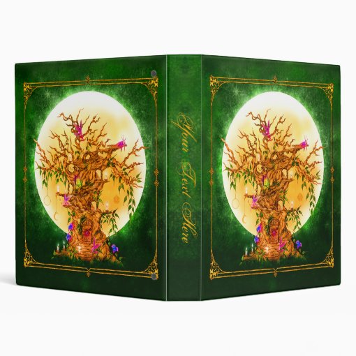 Enchanted Fantasy Fairy Tree 1 1/2 Inch Binder | Zazzle