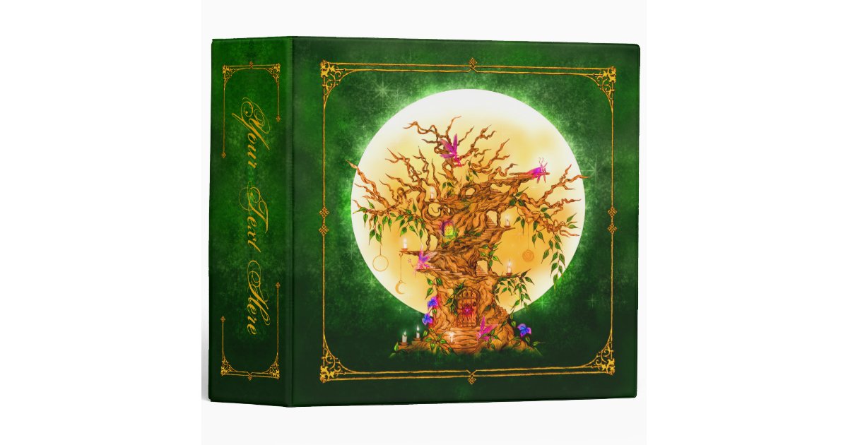 Enchanted Fantasy Fairy Tree 2 Inch Binder | Zazzle