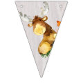 Enchanted Forest Animals Personalized Birthday Bunting Flags | Zazzle