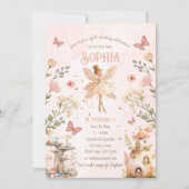 Enchanted Forest Fairy Birthday Invitation Card | Zazzle