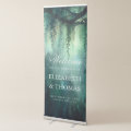 Enchanted Forest Fairy Garden Chic Wedding Welcome Retractable Banner ...