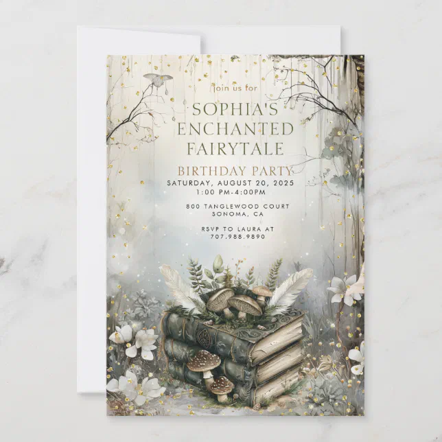 Enchanted Forest Fairytale Birthday Invitation | Zazzle