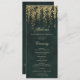 Enchanted Forest Gold Vine Elegant Wedding Program | Zazzle