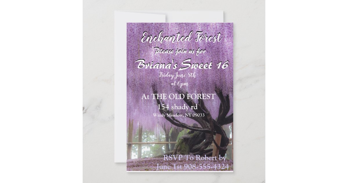 Enchanted Forest Invitation | Zazzle