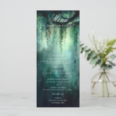 Enchanted Forest Magical Fairy Lights Wedding Menu | Zazzle