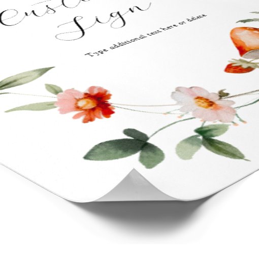 Enchanted Forest Mushroom Custom Sign | Zazzle