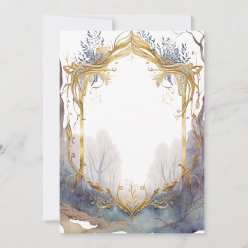 Enchanted Forest Portal Wedding Invitation | Zazzle