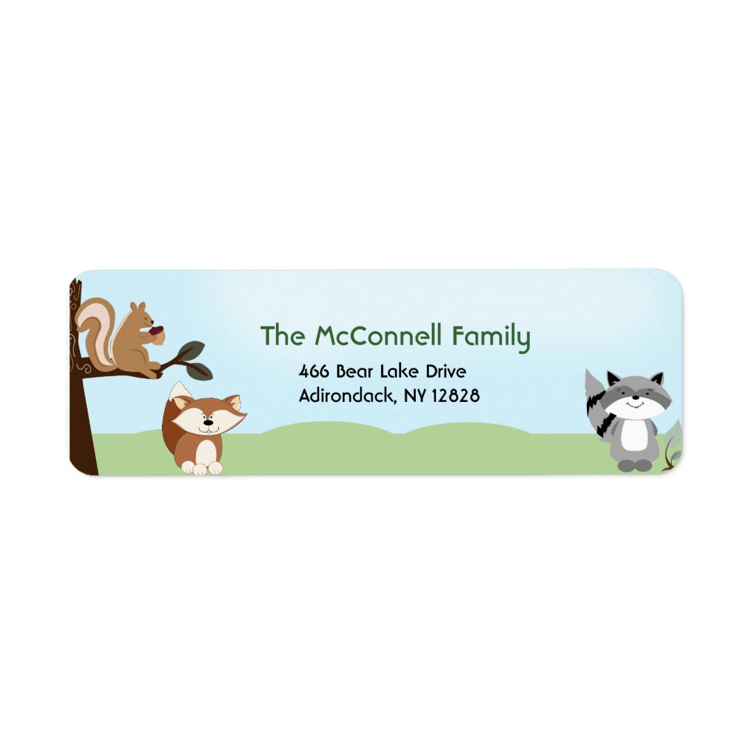 Enchanted Forest PRINTABLE ADDRESS LABELS | Zazzle