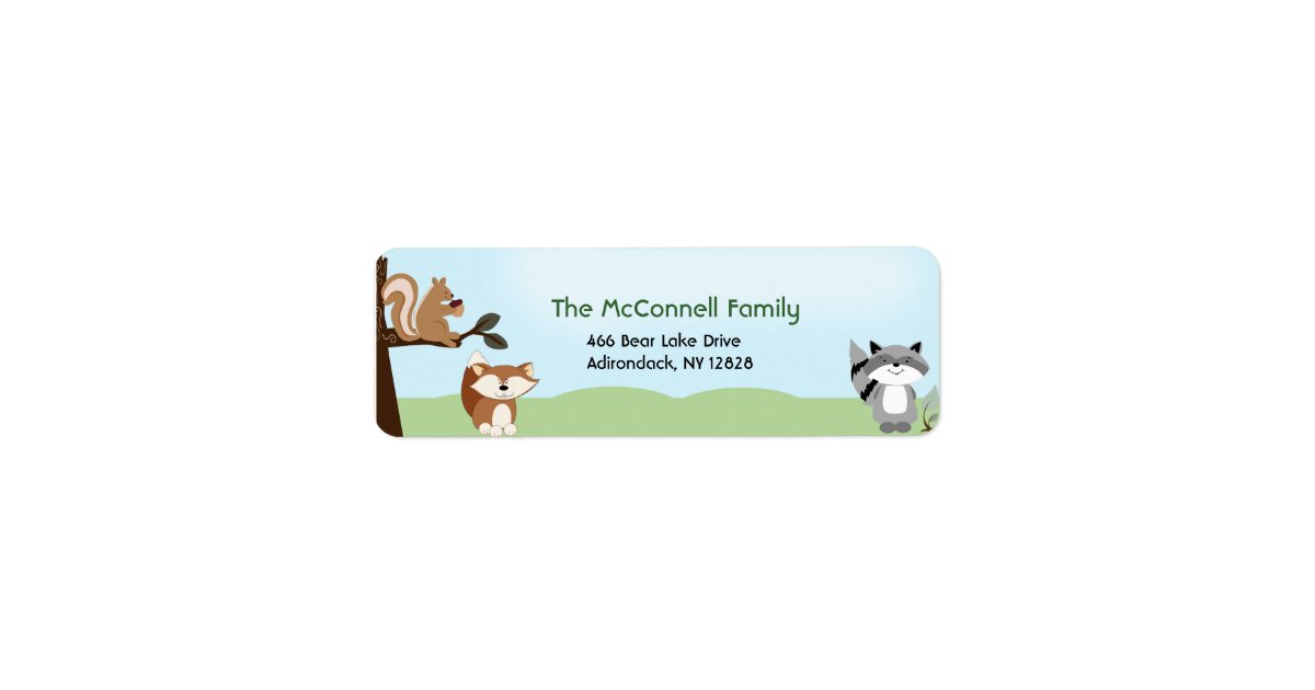 Enchanted Forest PRINTABLE ADDRESS LABELS | Zazzle