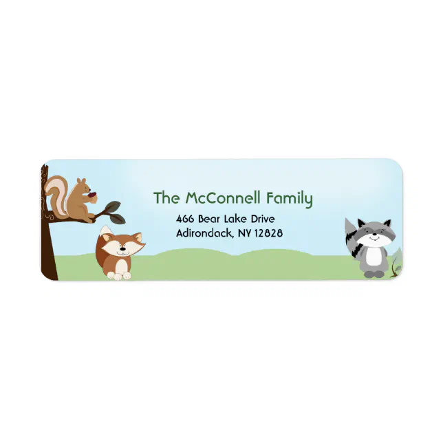 Enchanted Forest PRINTABLE ADDRESS LABELS | Zazzle