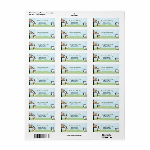 Enchanted Forest PRINTABLE ADDRESS LABELS | Zazzle