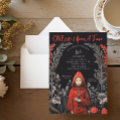 Enchanted Forest Red Riding Hood First Birthday Invitation | Zazzle