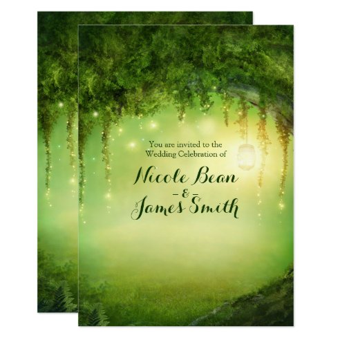 Enchanted Forest Wedding Invitations | Zazzle