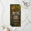 enchanted forest string lights wedding programs | Zazzle