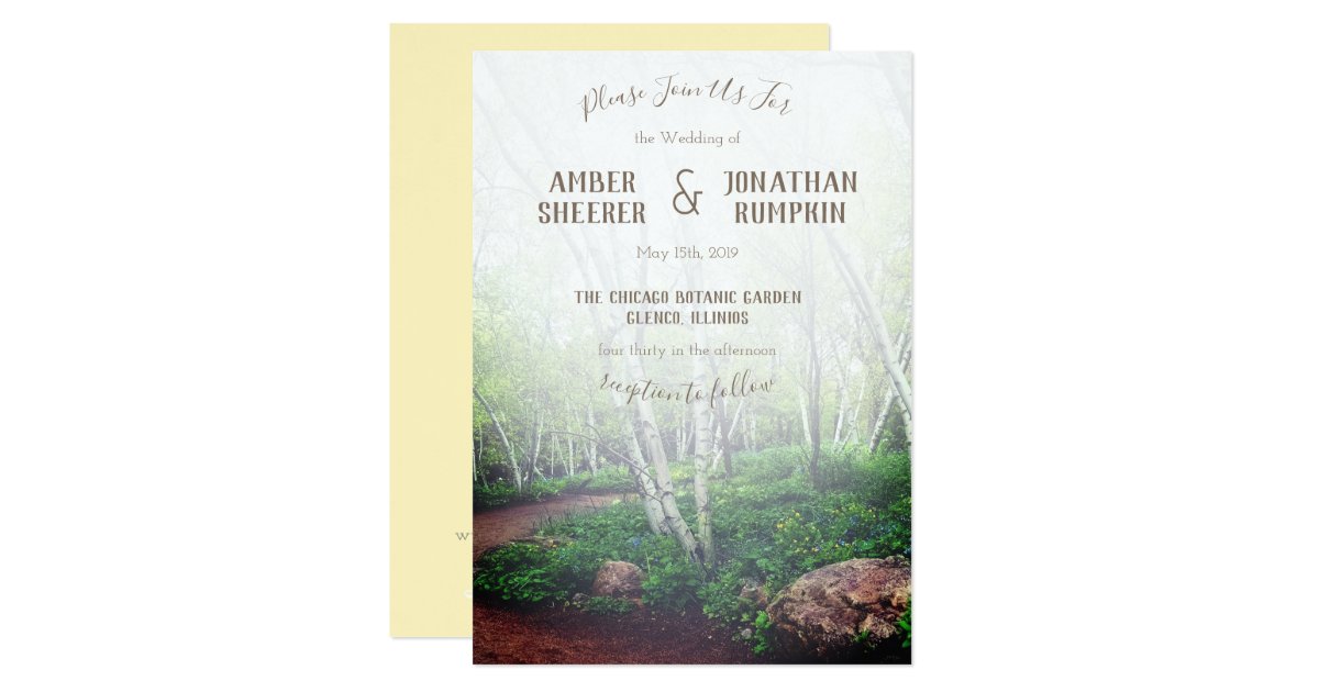 Enchanted Forest Wedding Invitation | Zazzle.com