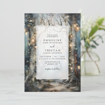 Enchanted Forest Wedding Invitation | Zazzle