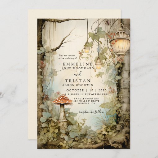 Enchanted Forest Wedding Invitation | Zazzle