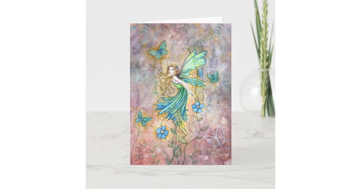 Enchanted Garden Fairy Card | Zazzle