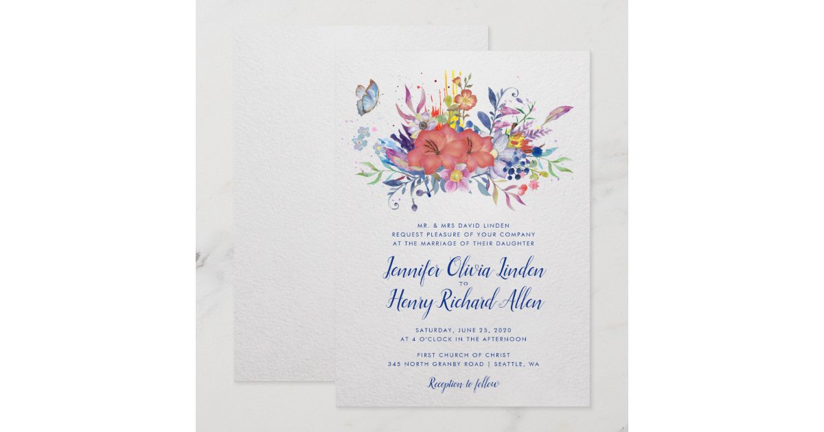Enchanted Garden Wedding Invitation | Zazzle