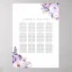 Enchanted Lavender Haze Wedding Seating Chart | Zazzle