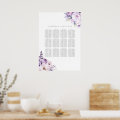 Enchanted Lavender Haze Wedding Seating Chart | Zazzle