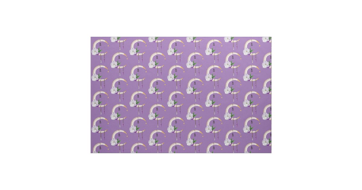 Enchanted Moon Fabric | Zazzle