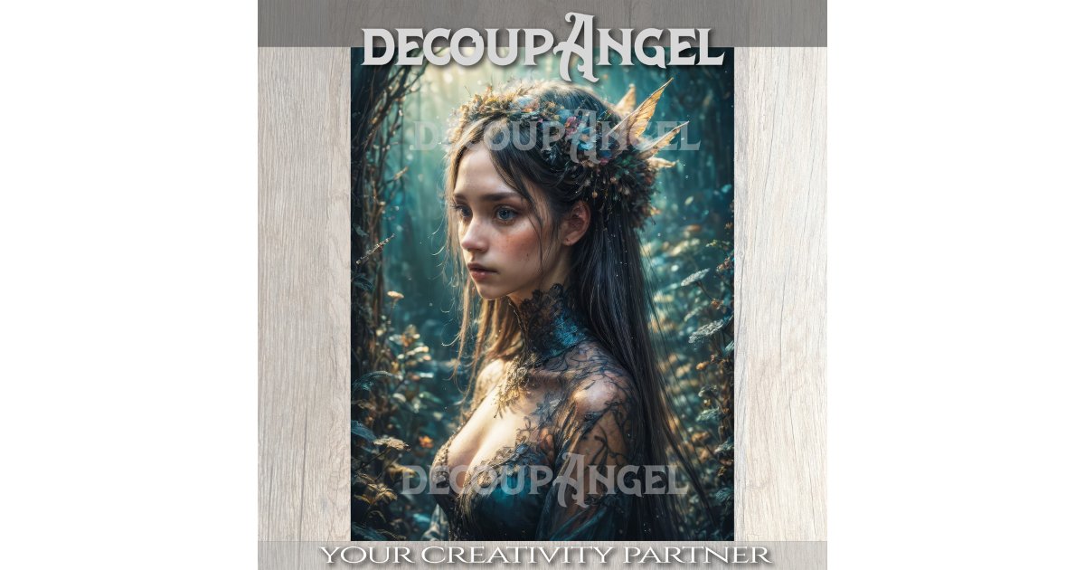 Enchanted Nymph- Decoupage - Tissue Paper | Zazzle