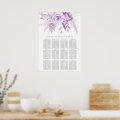 Enchanted Purple Floral Wedding Seating Chart | Zazzle