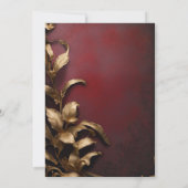 Enchanted red and gold Masquerade Wedding Invitation | Zazzle