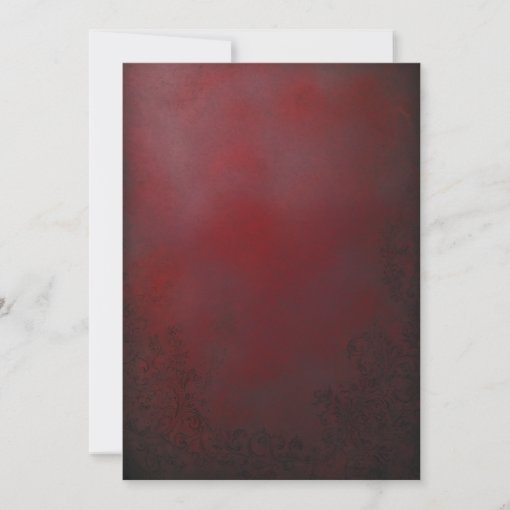 Enchanted red and gold Wedding Invitation | Zazzle