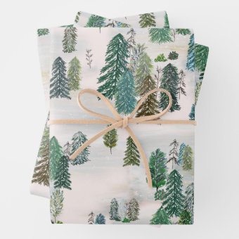 Enchanted Winter Forest Wrapping Paper Sheets | Zazzle
