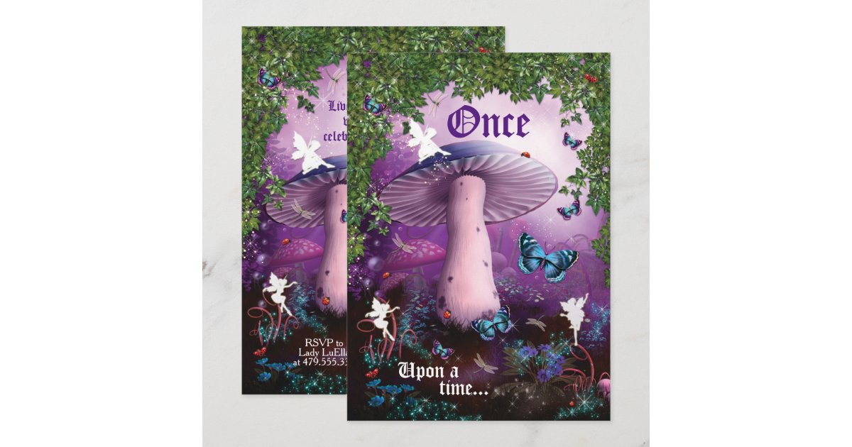 Enchanted Woodland Fairy Forest Party Invitation | Zazzle