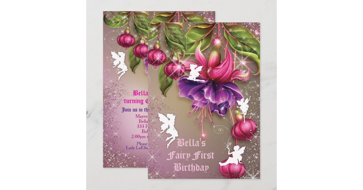 Enchanted Woodland Fairy Forest Party Invitation | Zazzle
