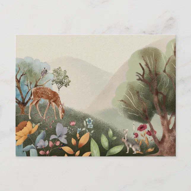 Enchanted Woodland Postcard | Zazzle