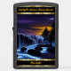Enchanting night waterfalls with a personal touch zippo lighter | Zazzle