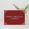Enchanting Red Santa Claus Christmas Day Letter | Zazzle